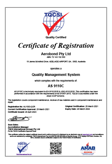 Certification - AEROBOND